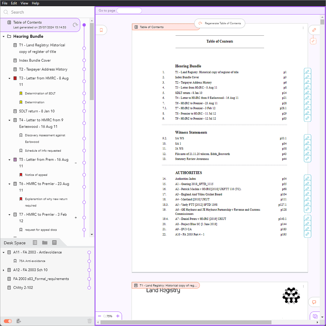 How to add a Cover Page to your Casefile | Support | Casedo