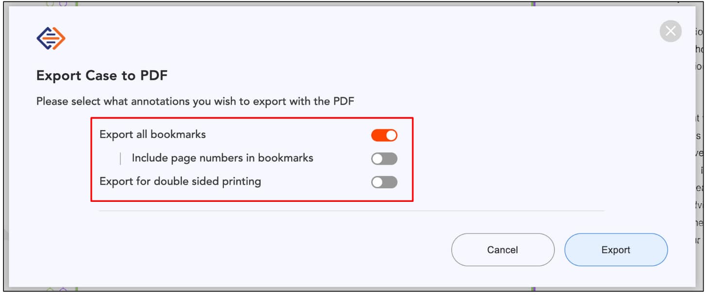 How to Export Case to PDF | Support | Casedo