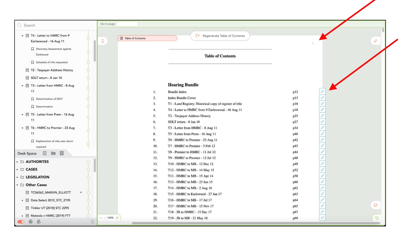Advanced Table of Contents | Support | Casedo